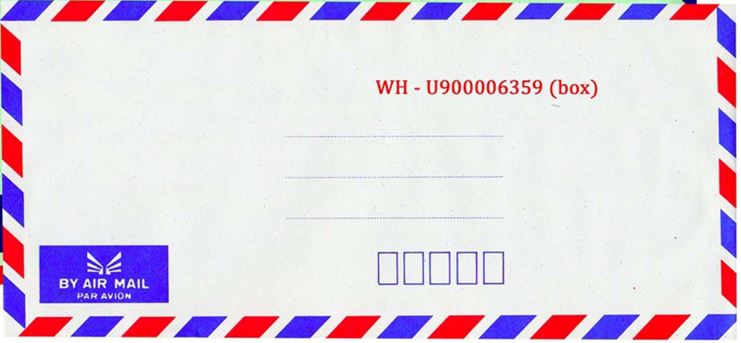 QR AIRMAIL ENVELOPE
